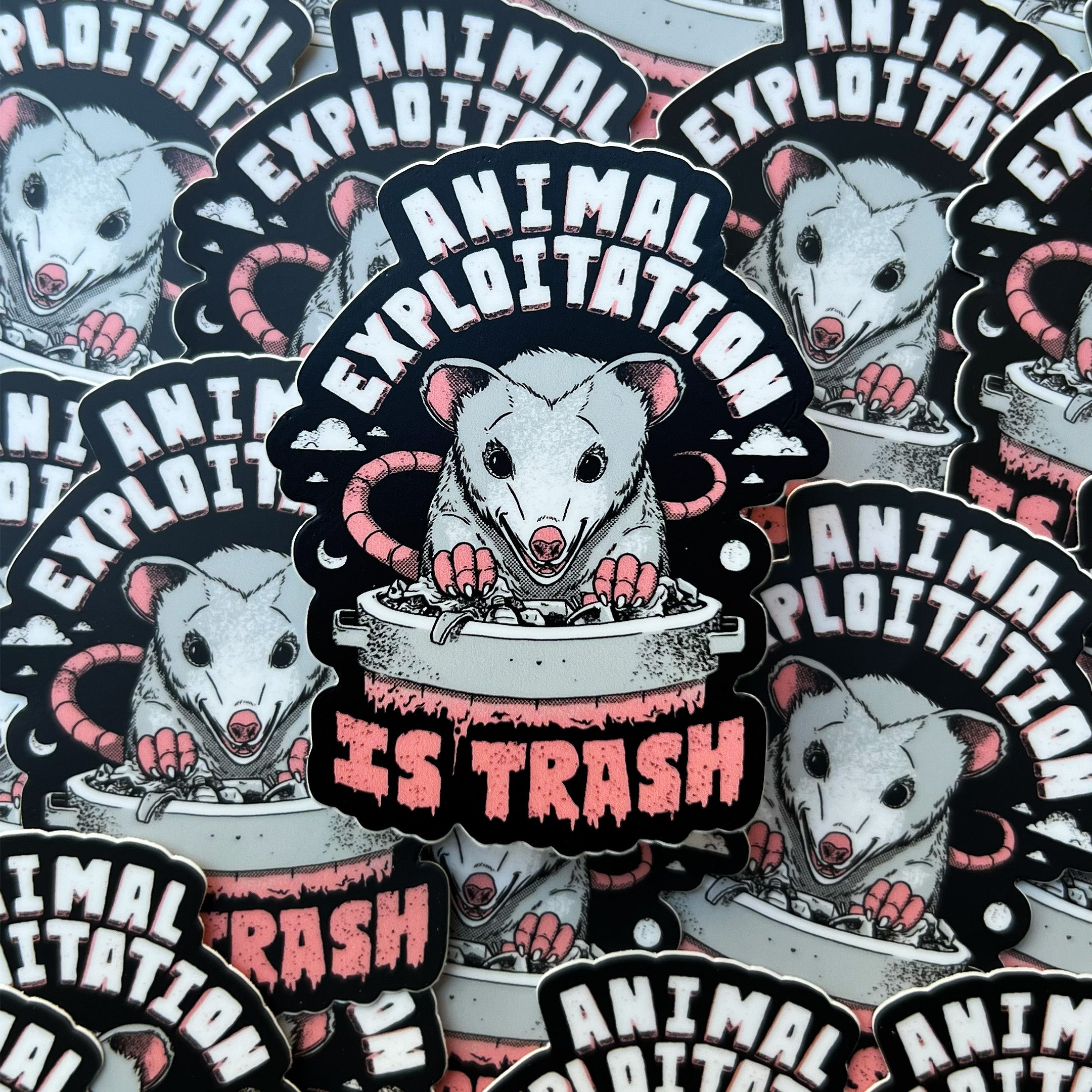 Trash Opossum Sticker Compassion Co