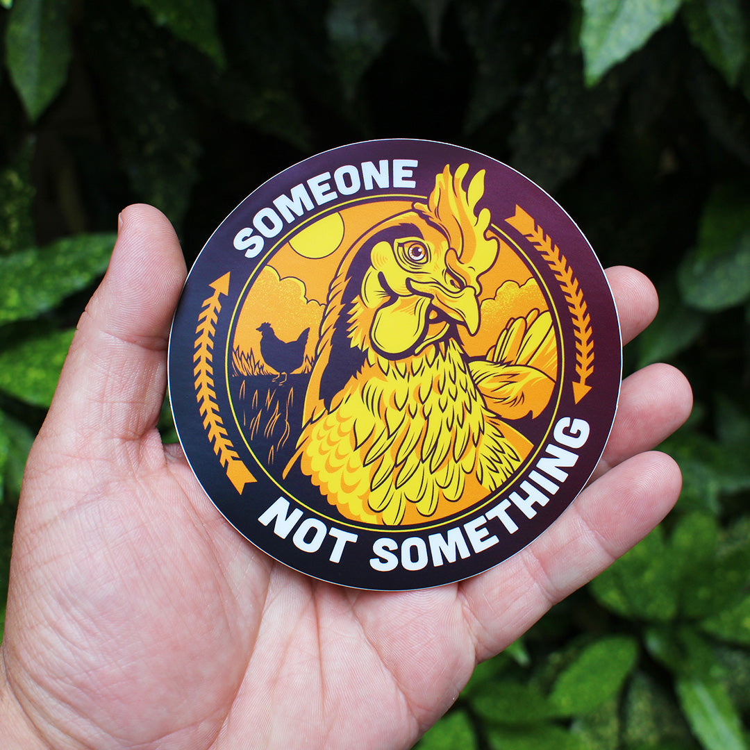 Someone Not Something - Sticker – Compassion Co